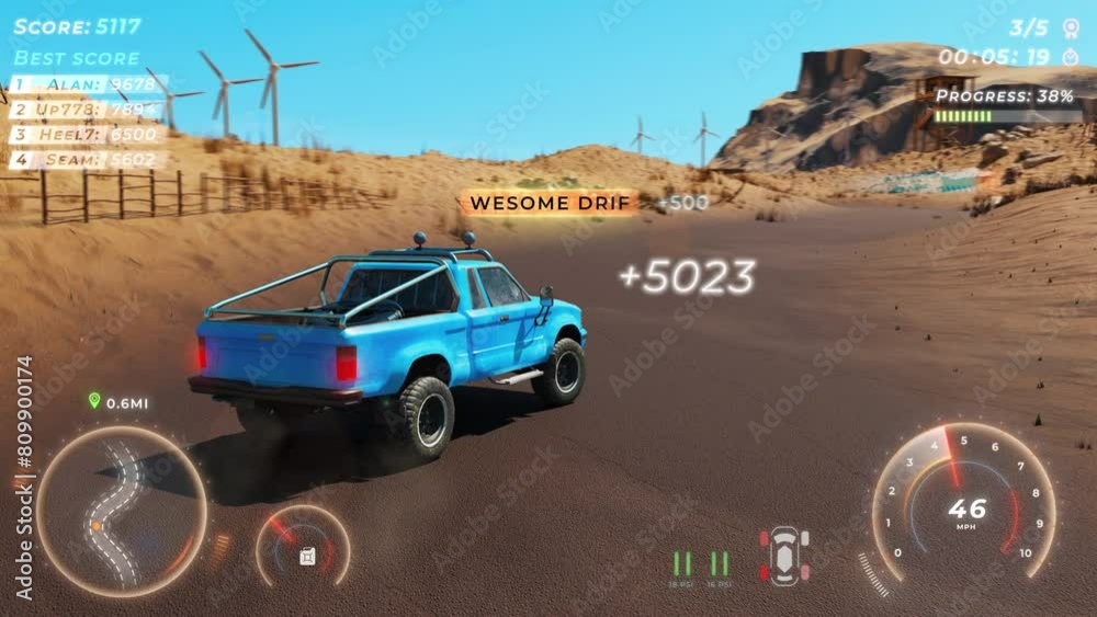 Playing the newly released single-player racing simulator game ...