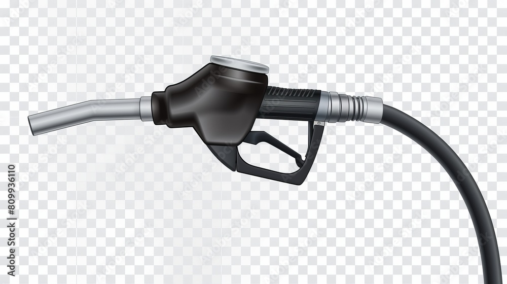Artistic vector design of a fueling nozzle for gasoline, diesel, or gas ...