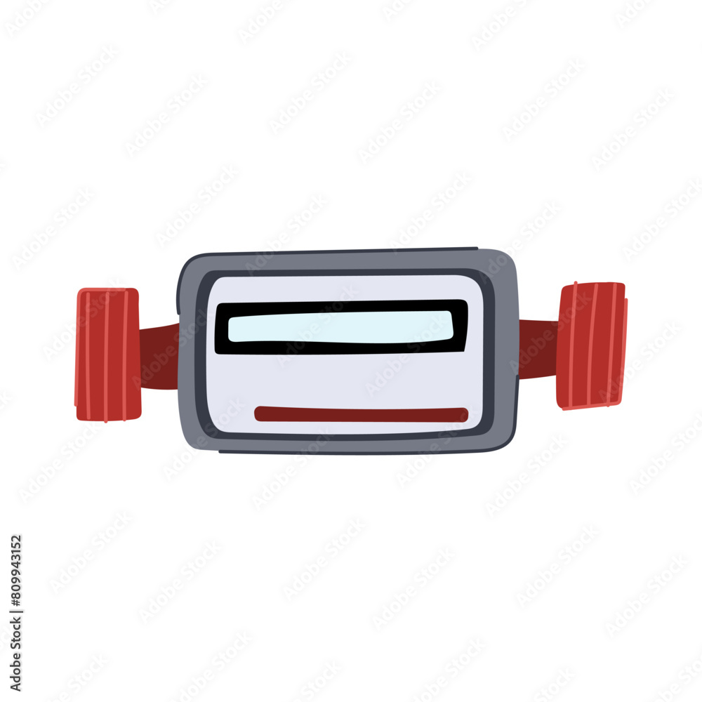 heating water gas meter cartoon. box counter, pipe natural, control ...