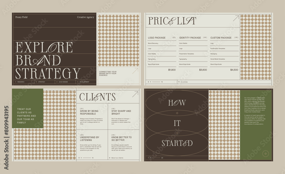 Business proposal template. Customizable layout design templates. Brand ...