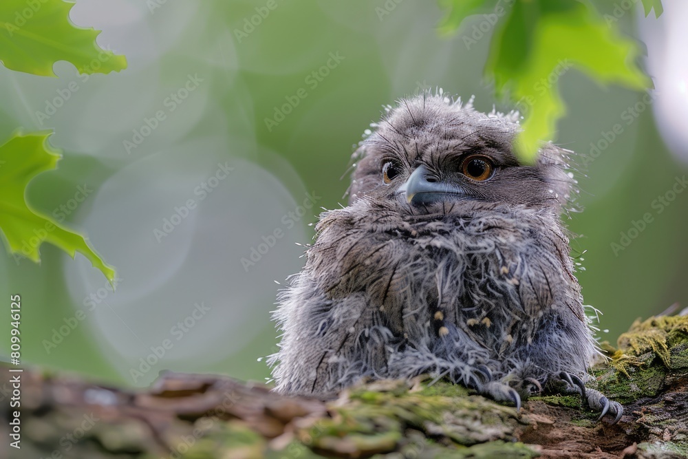 Hi-Res Stock Photo of Cute Baby Tawny Frogmouths in Melbourne, Victoria ...