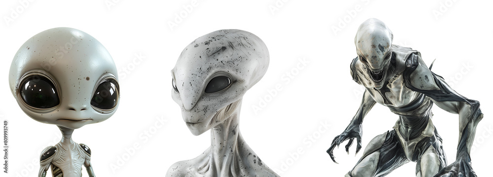 Gray Alien Assortment in Various Models: Baby Alien and Aggressive ...