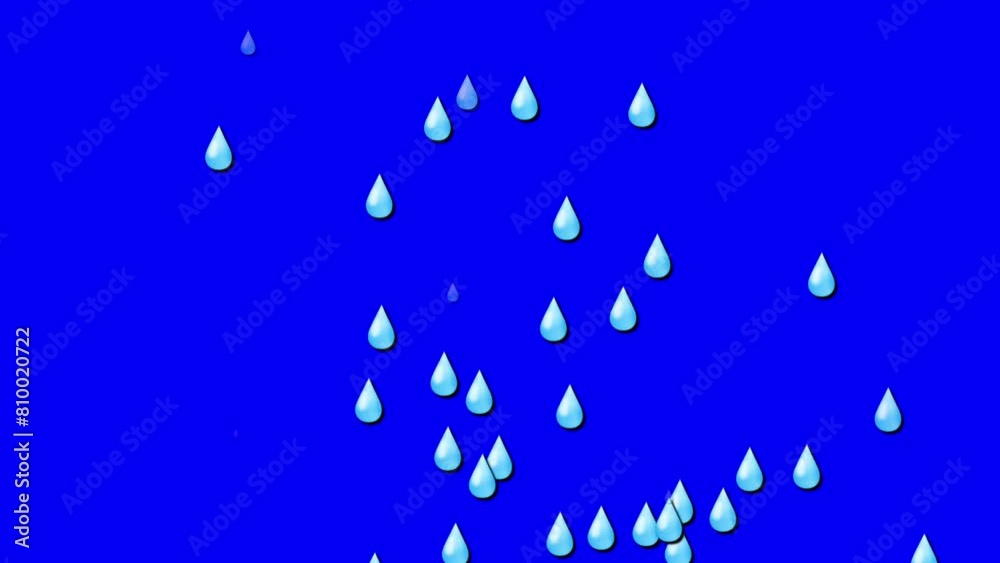 Animation Background of heavy rain falling. Animation of falling rain ...