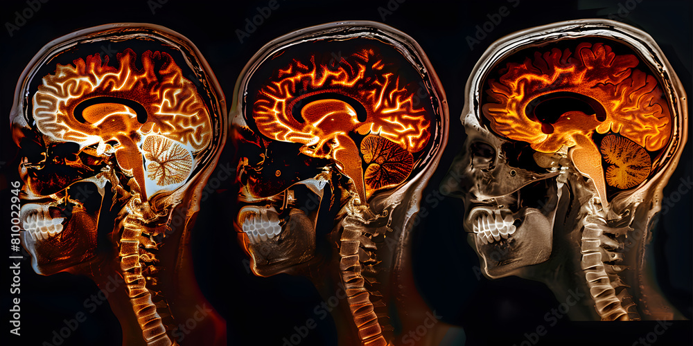 Advanced Brain Imaging Techniques Detailed MRI Cross Section, Exploring ...