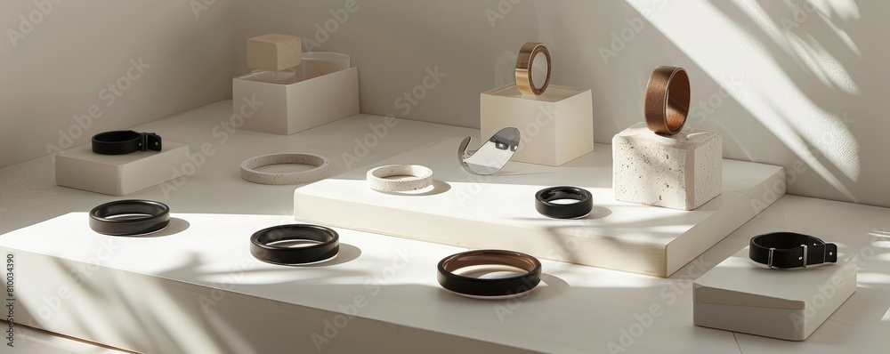 minimalist fashion accessories showcase on a transparent background ...