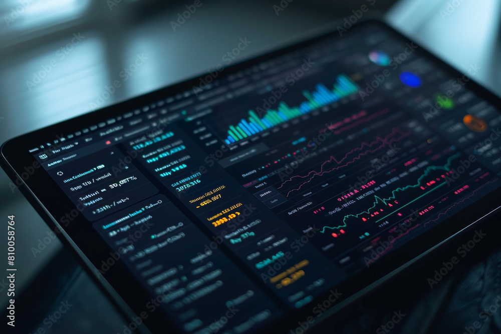 Zoomed-in image of a digital wallet interface on a tablet, displaying ...
