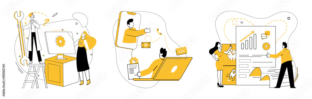 Team collaboration vector illustration. Team collaboration ...