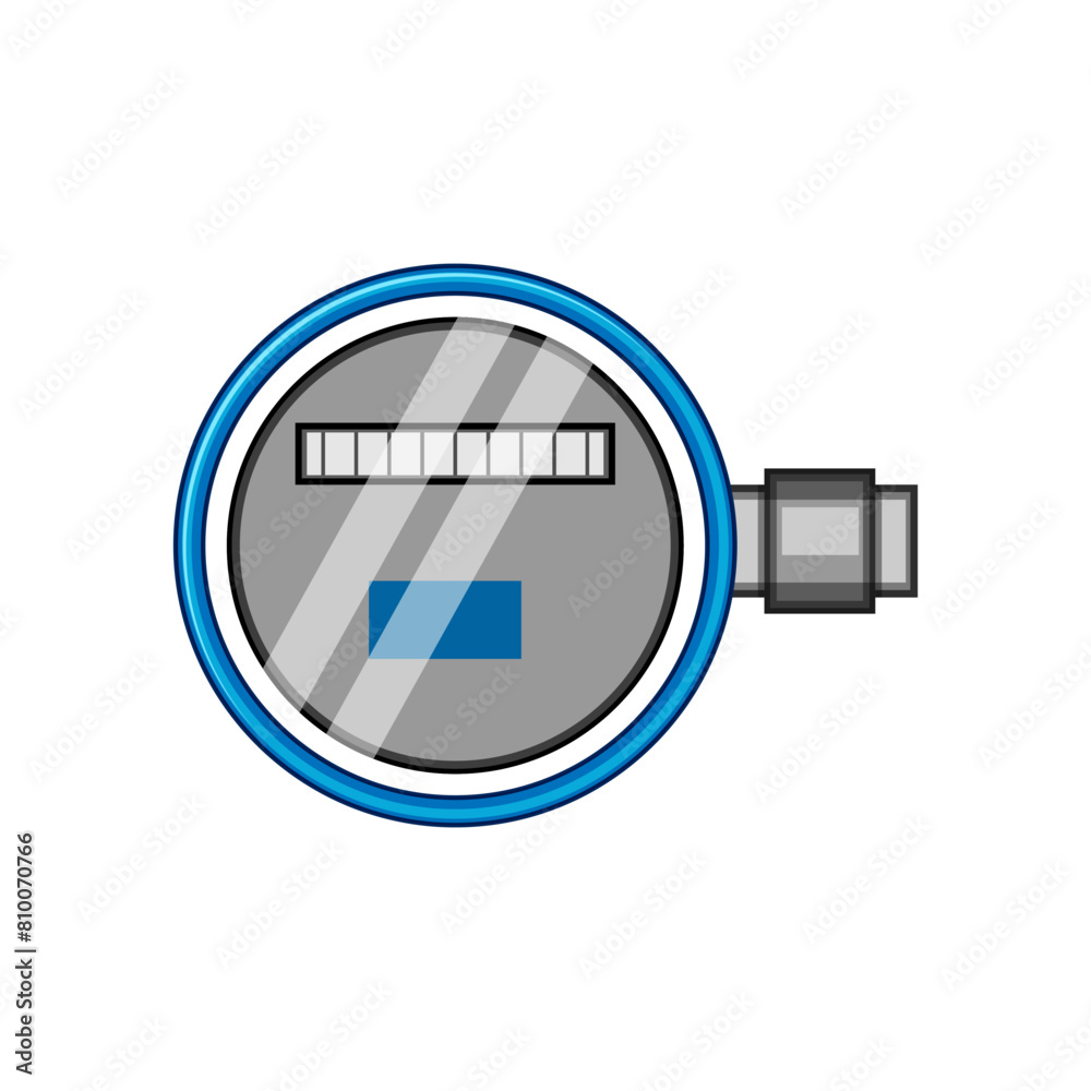supply water gas meter cartoon. pipeline consumption, flow tank ...