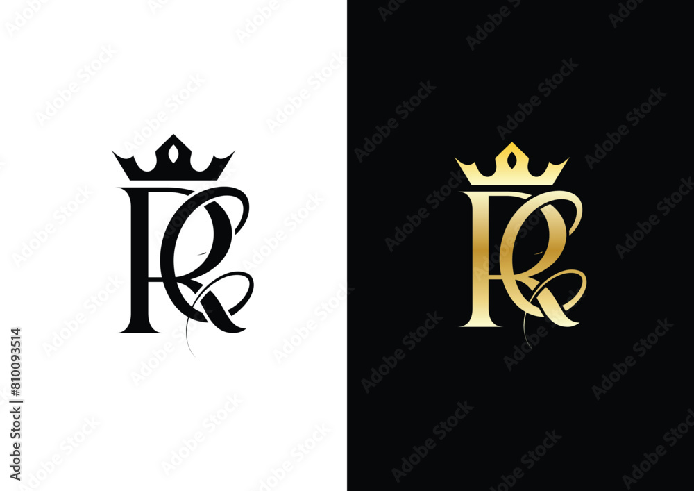 RC Logo, R Logo, C Logo, Crown Logo, Royal Logo, Fashion Logo, Luxury ...