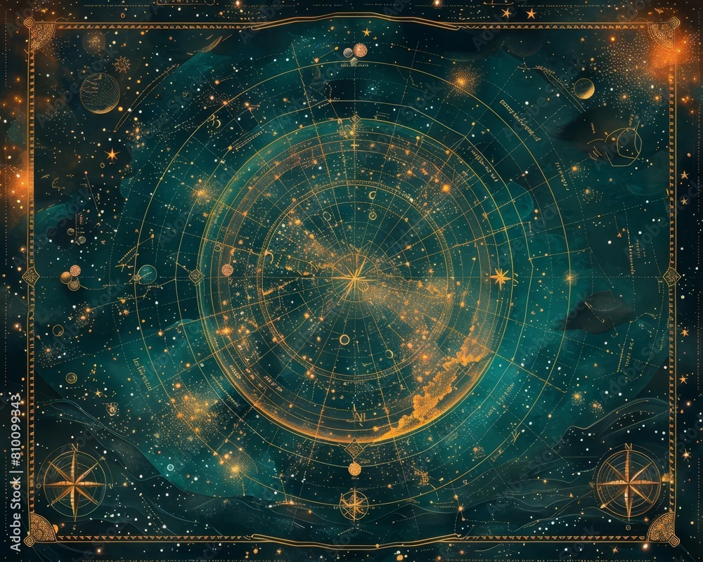 Let the stars guide you on your fantasy map journey, each constellation ...