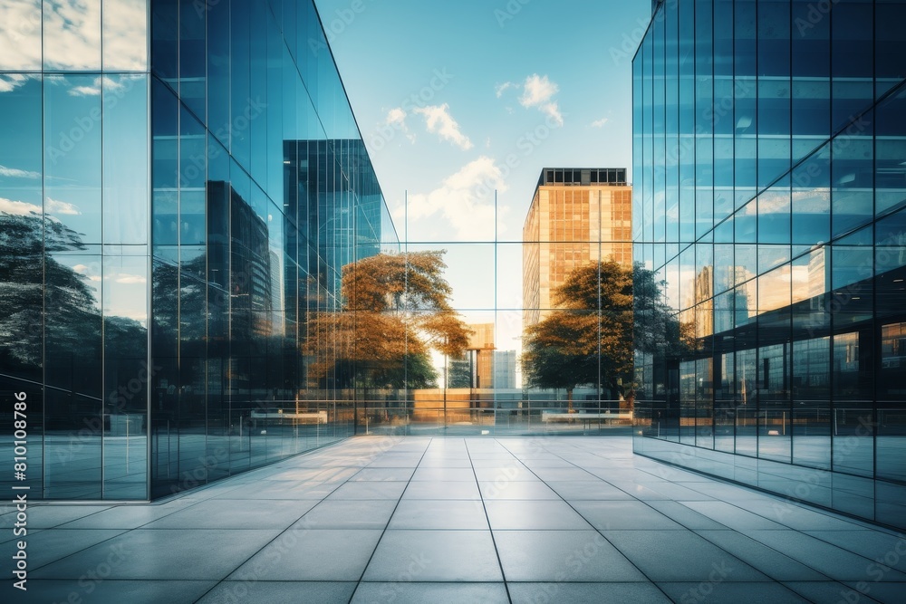 Foto de Contemporary Architecture: An Office Building with Tinted Glass ...