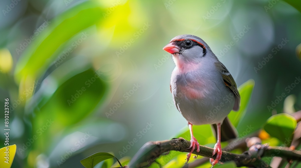 The Java sparrow, a well-known bird in Java, Indonesia, is a native ...