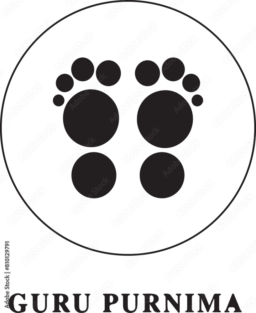 guru purnima logo design template Stock Vector | Adobe Stock