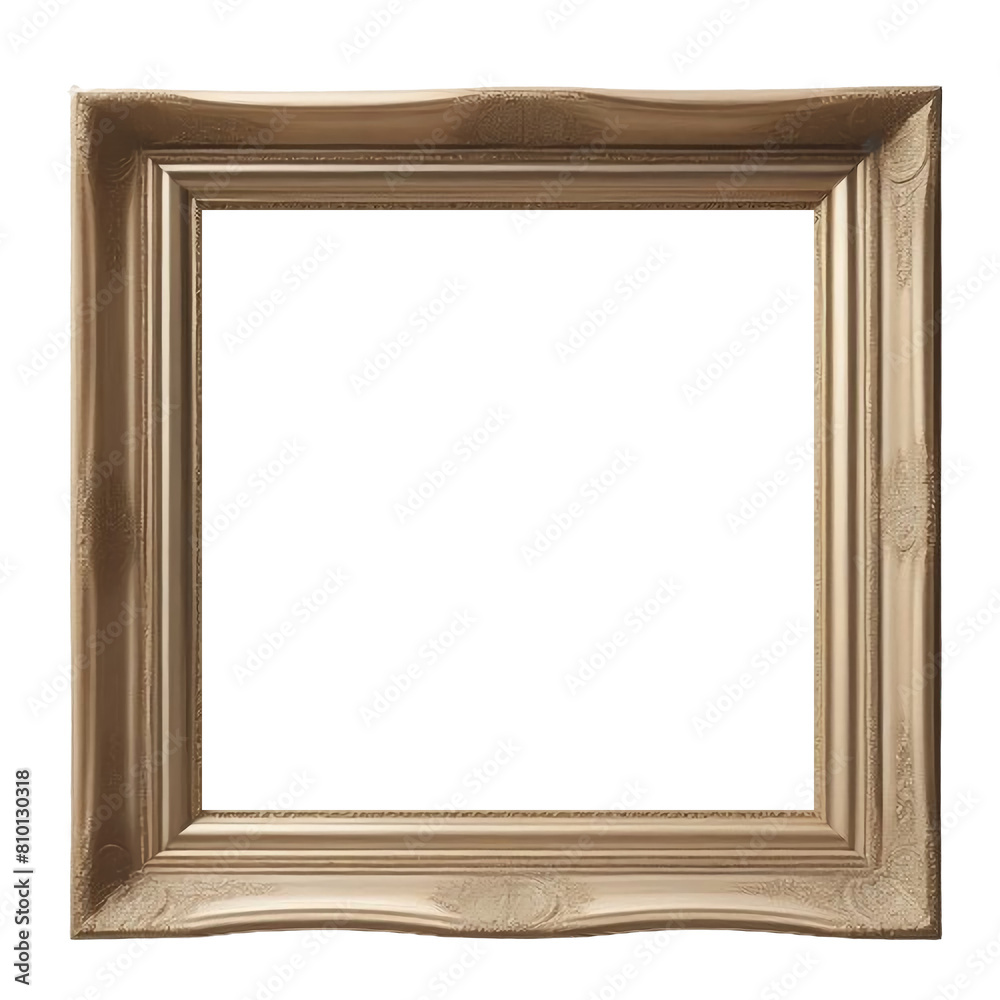 TRANSPARENT PNG ULTRA HD 8K An empty, plain painting frame rests at the ...