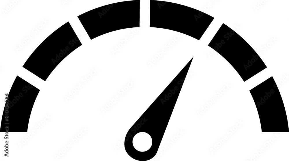 Speedometer, tachometer low and high barometers, dashboard with arrows ...