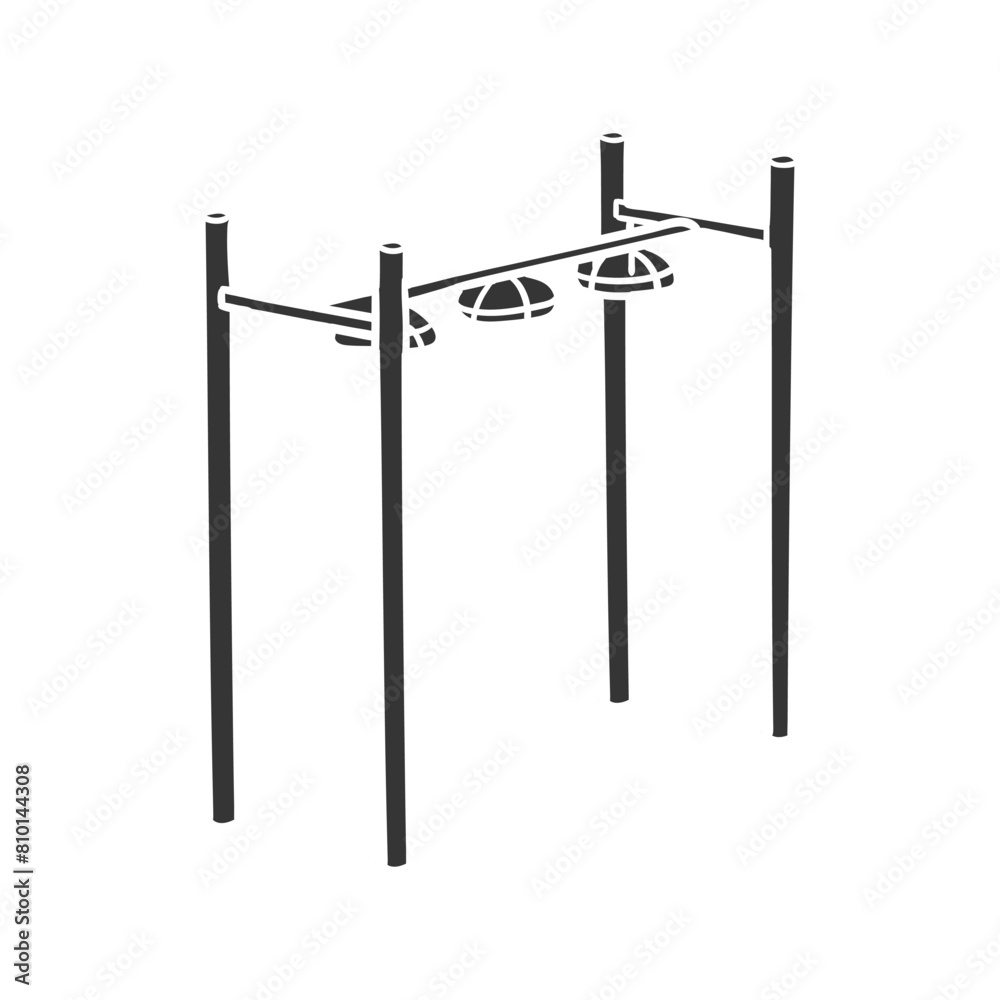 Monkey Bar Icon Silhouette Illustration. Playground Vector Graphic ...