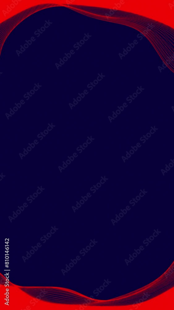 Abstract kinetic wavy thin circle lines seamless looped animation ...