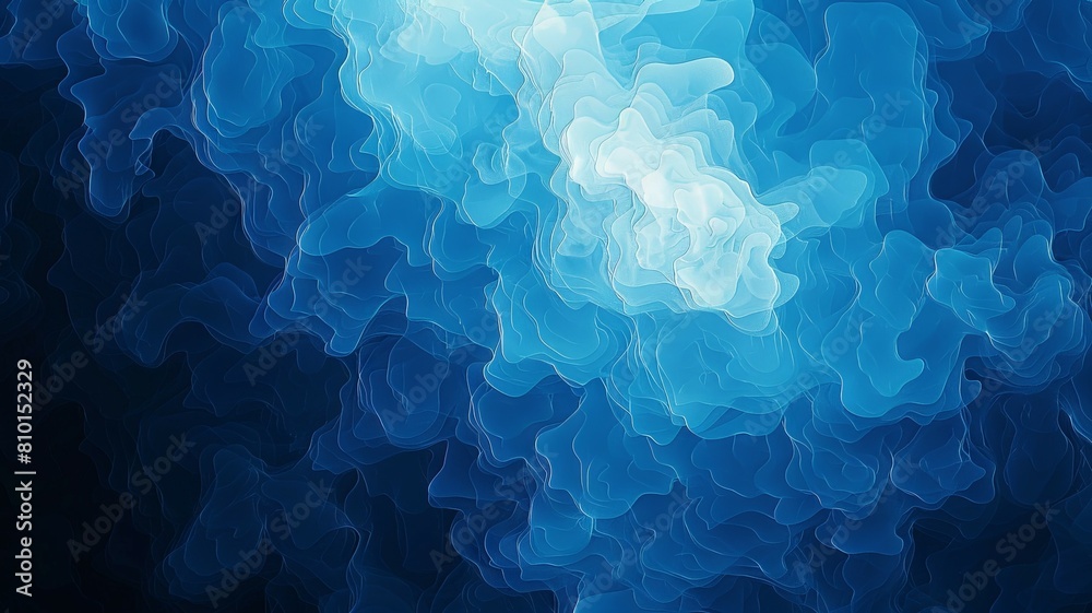 Abstract blue and white digital smoke design - A visually captivating ...