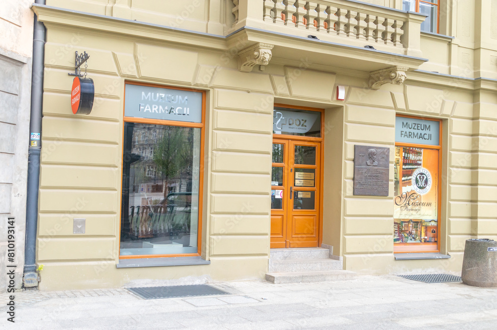 Lodz, Poland - April 14, 2024: Pharmacy Museum in Lodz named after prof ...