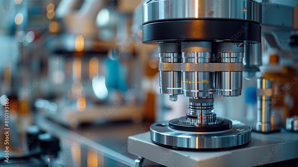 Ultra HD Photo of a Silver-toned Spectrophotometer Measuring Light ...