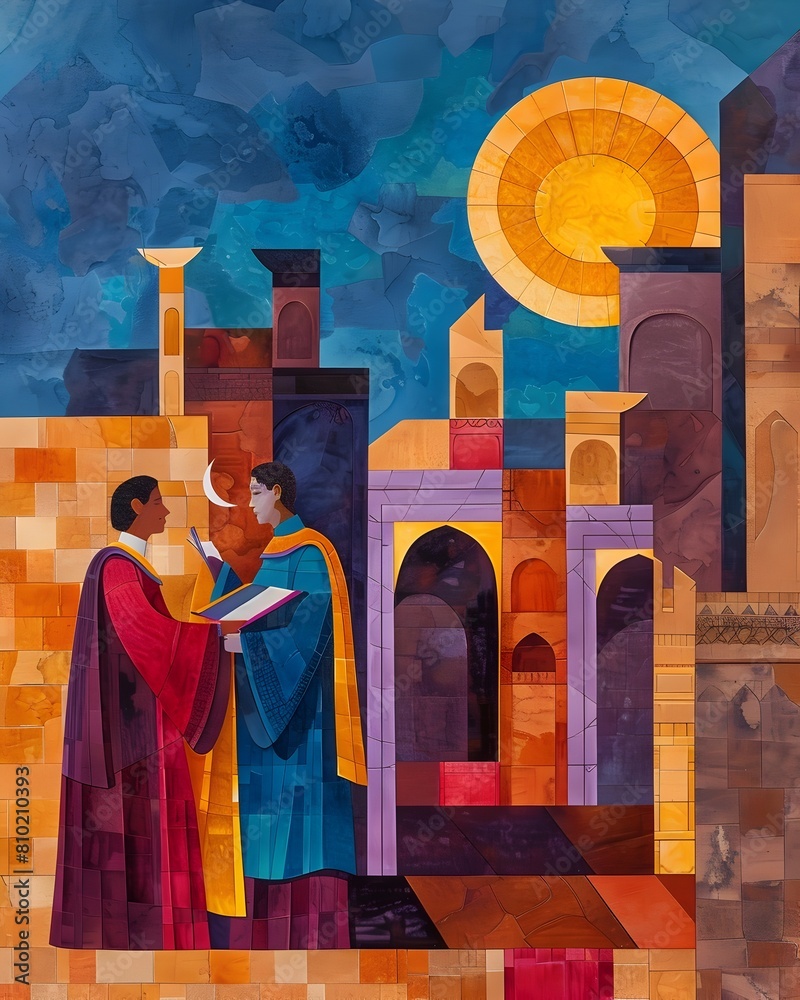 Sumerian Students in Cubist Mesopotamia A Graduation of Ancient ...