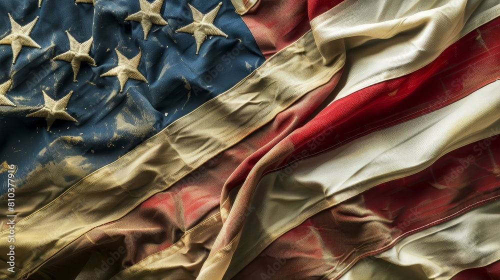 Stunning highres American flag background, perfect for banners. , Ai ...