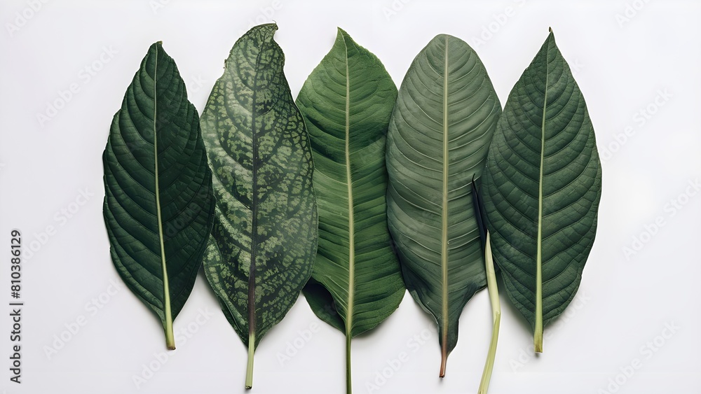 Unusual plant leaves with captivating patterns and textures Stock ...