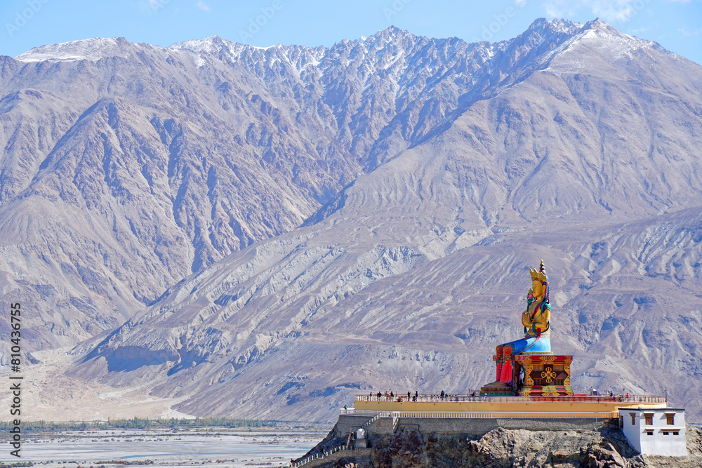 Diskit Gompa is a centuries-old Buddhist monastery located in the Nubra ...