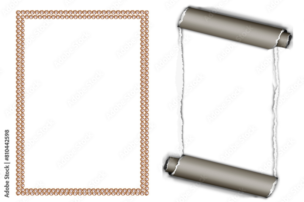 frame for text with clip, scroll of paper photo frame , picture frame ...