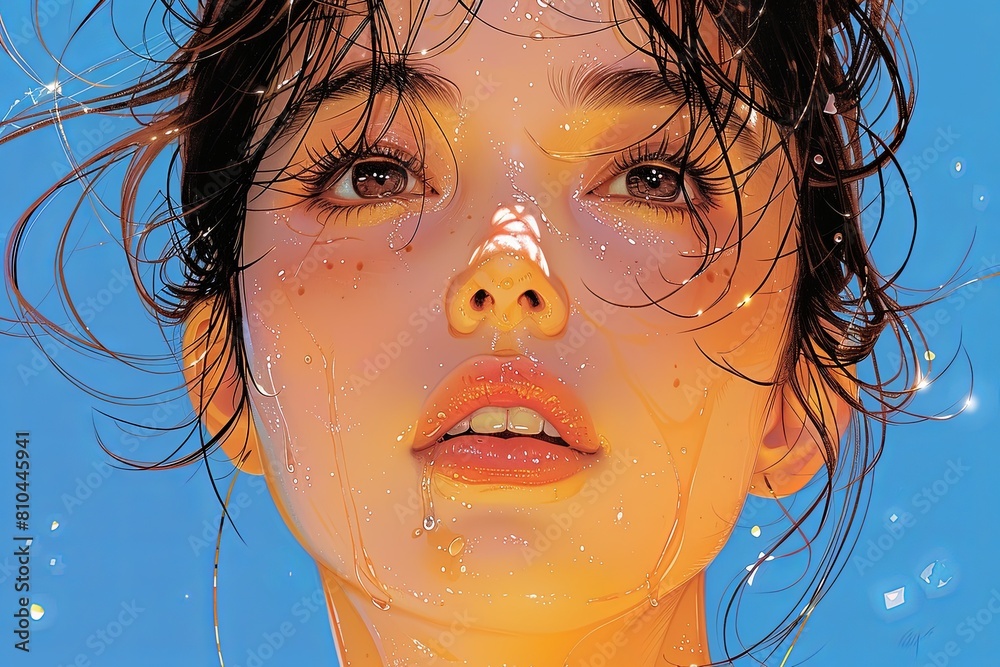 Pixiv Fanbox Art: Intricate Anime Style Character with Captivating Eyes ...