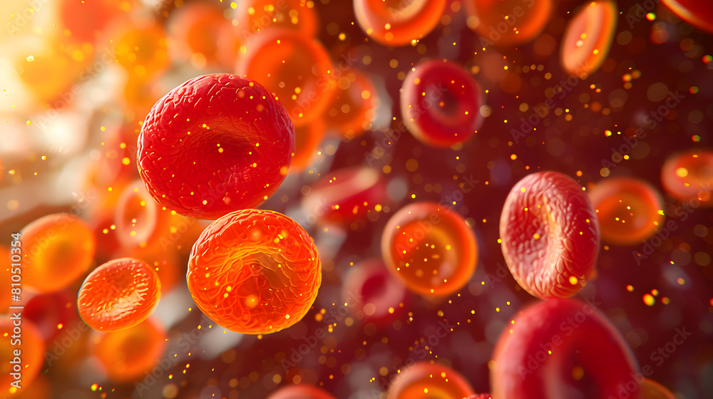 Red Blood Cells, germs, viruses, bacteria, and cholesterol in Blood ...