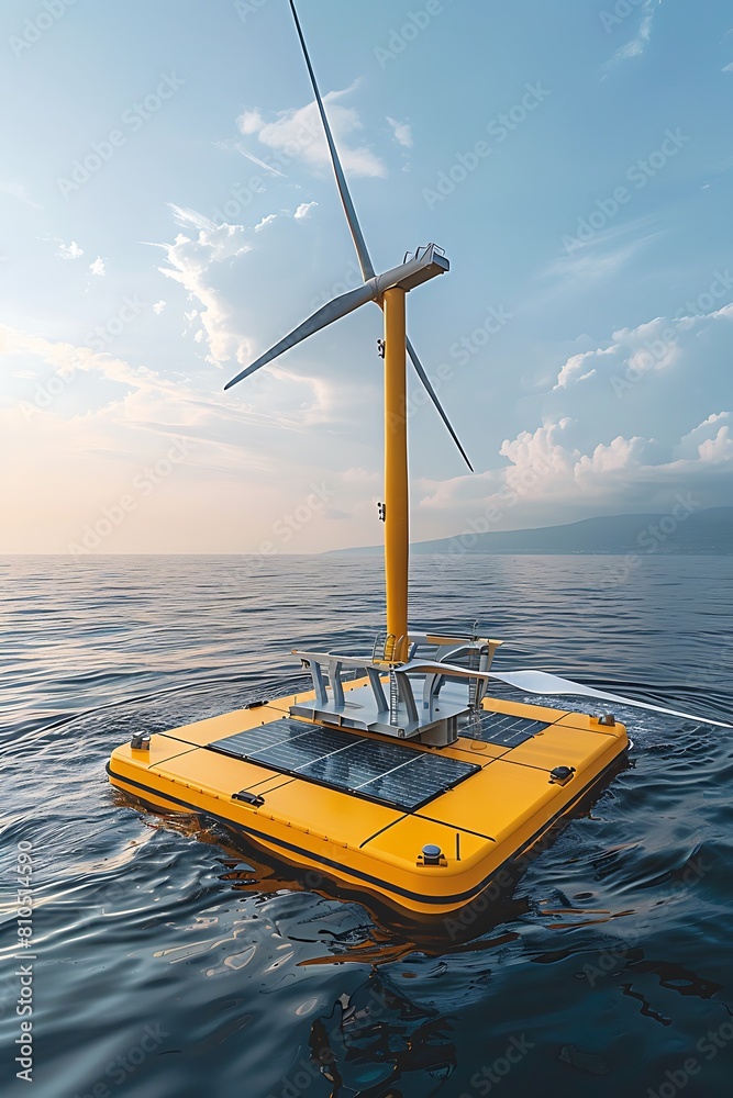 Showcase the innovation of a floating wind farm harnessing ocean ...