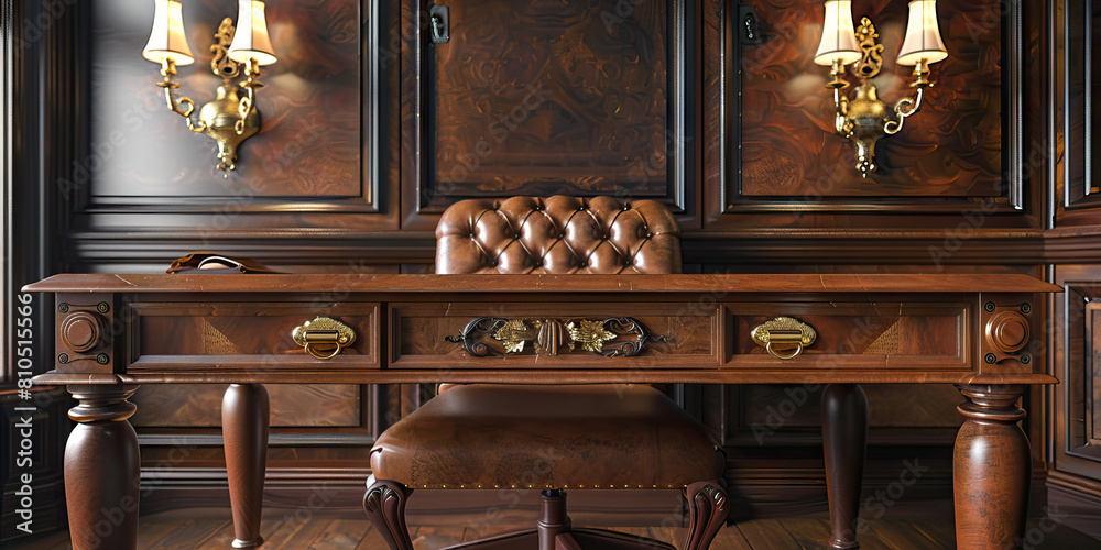 University Professor's Desk in New York: A sophisticated, well ...