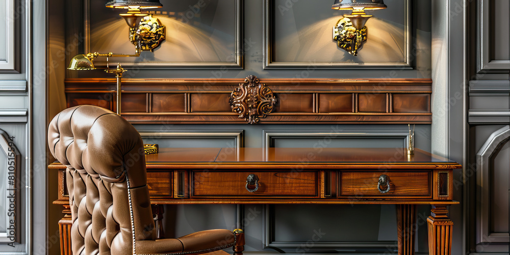 University Professor's Desk in New York: A sophisticated, well ...