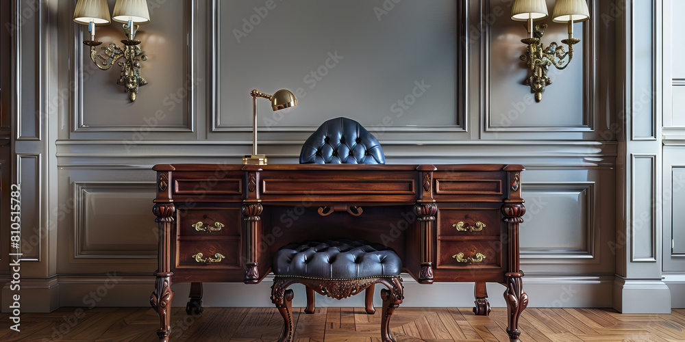 University Professor's Desk in New York: A sophisticated, well ...