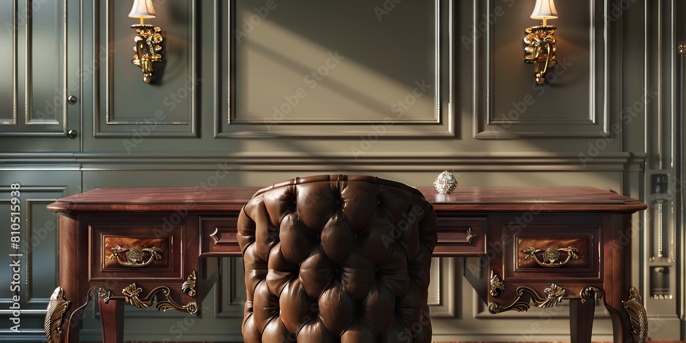 University Professor's Desk in New York: A sophisticated, well ...