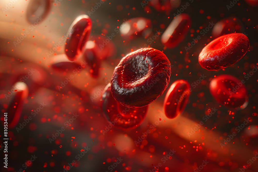 Red Blood Cells, White Blood Cells, germs, viruses, bacteria, and ...