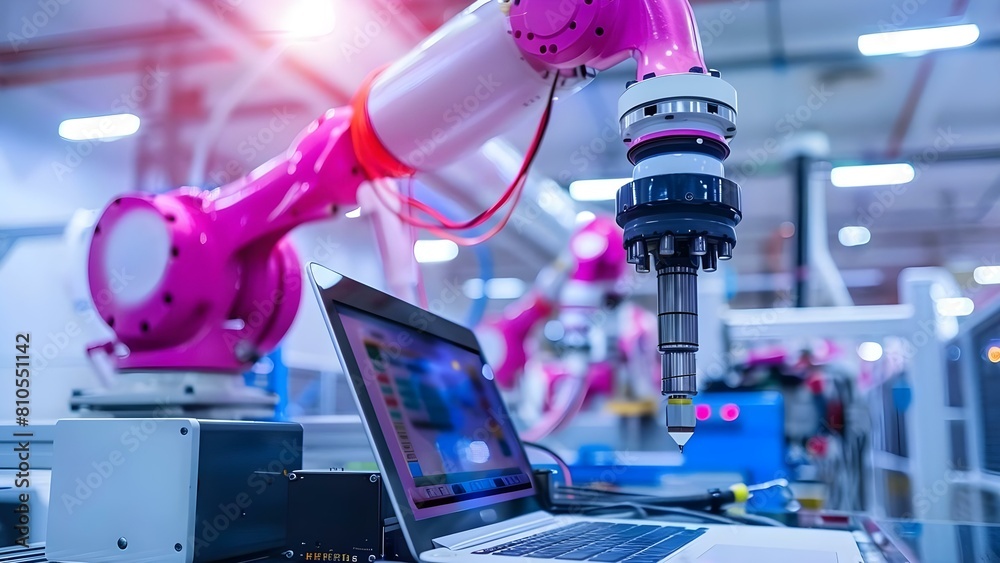 Large automated engineers laptop controlled by a programmable logic ...