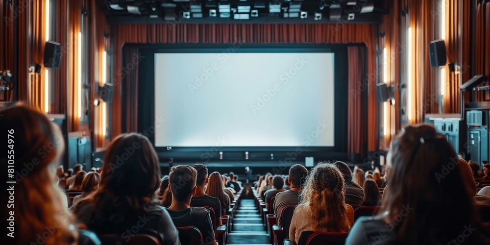 People watching tv in cinema, People watching movie in cinema, People ...