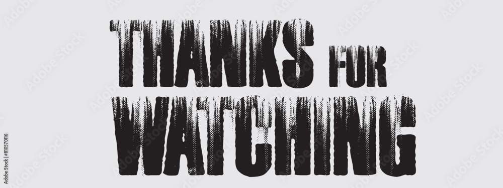 Thanks for Watching Typography, Typography Design Inspiration. Black ...