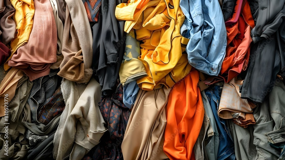 The Fashion Industry's Waste Problem: A Heap of Clothing Textiles ...