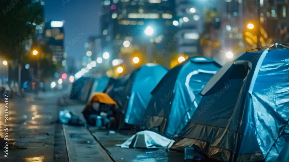 Homelessness and poverty are prevalent in big cities like Downtown Los ...