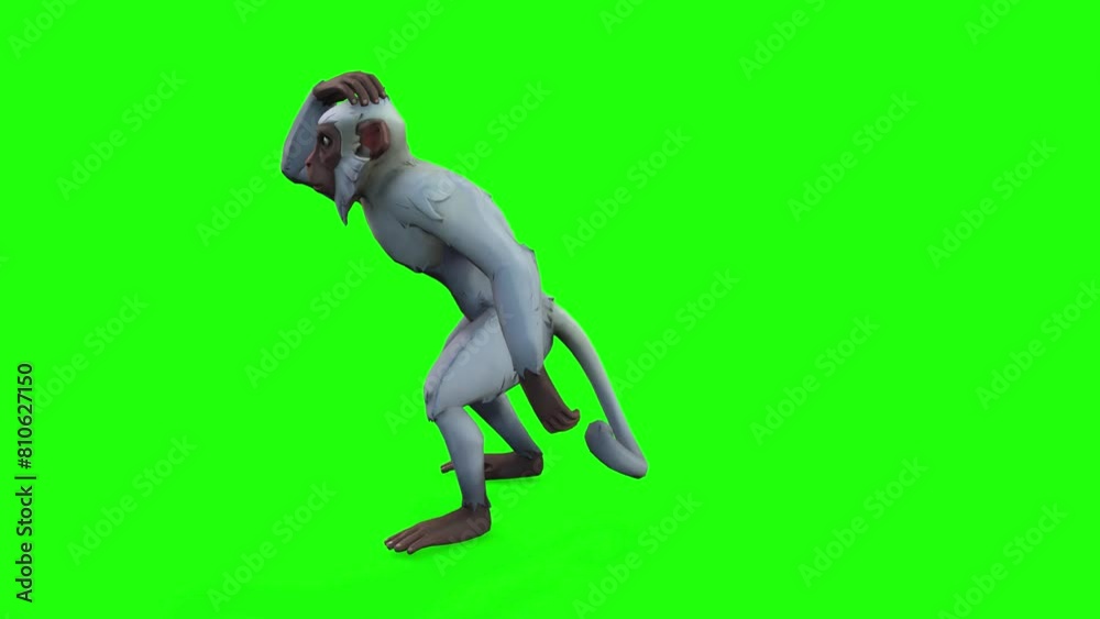 Funny monkey reaction video green screen for video editing backgrounds ...