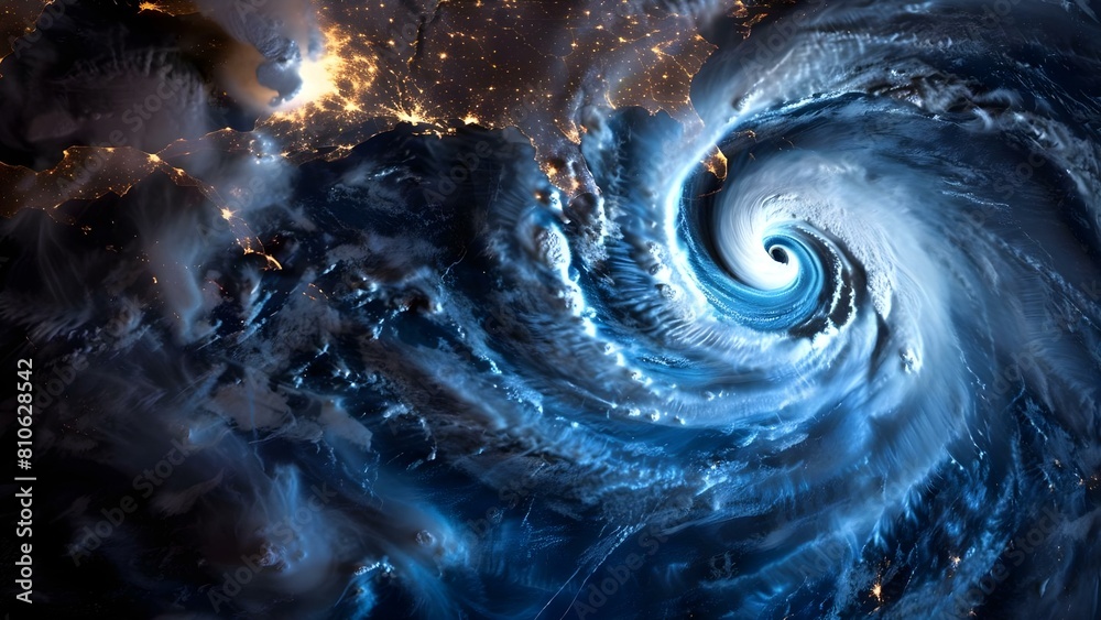 Super typhoon approaching coast technology tracks eye of hurricane on ...