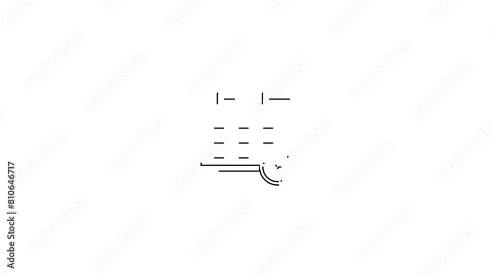 Animated time and clock outline icons 4k animation. Schedule and timing ...