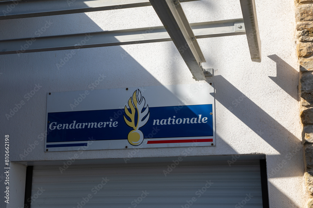 gendarmerie nationale text sign brand logo france means french military ...