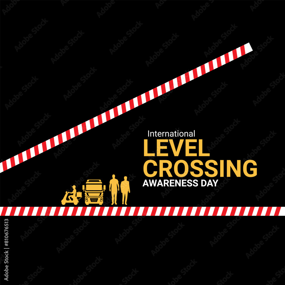 International Level Crossing Awareness Day creative unique concept idea ...