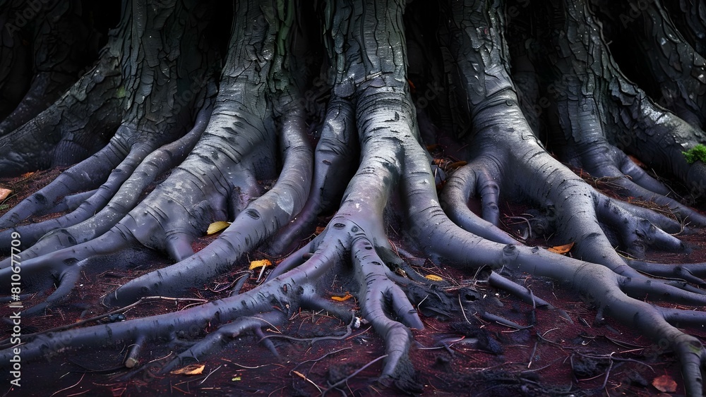 Efficient Water Absorption by Intricate Underground Tree Root Network ...