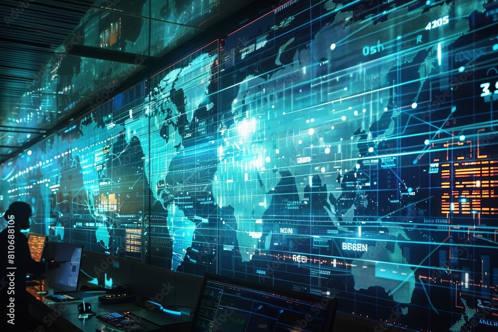 Visualization of global data streams in network operations centers ...