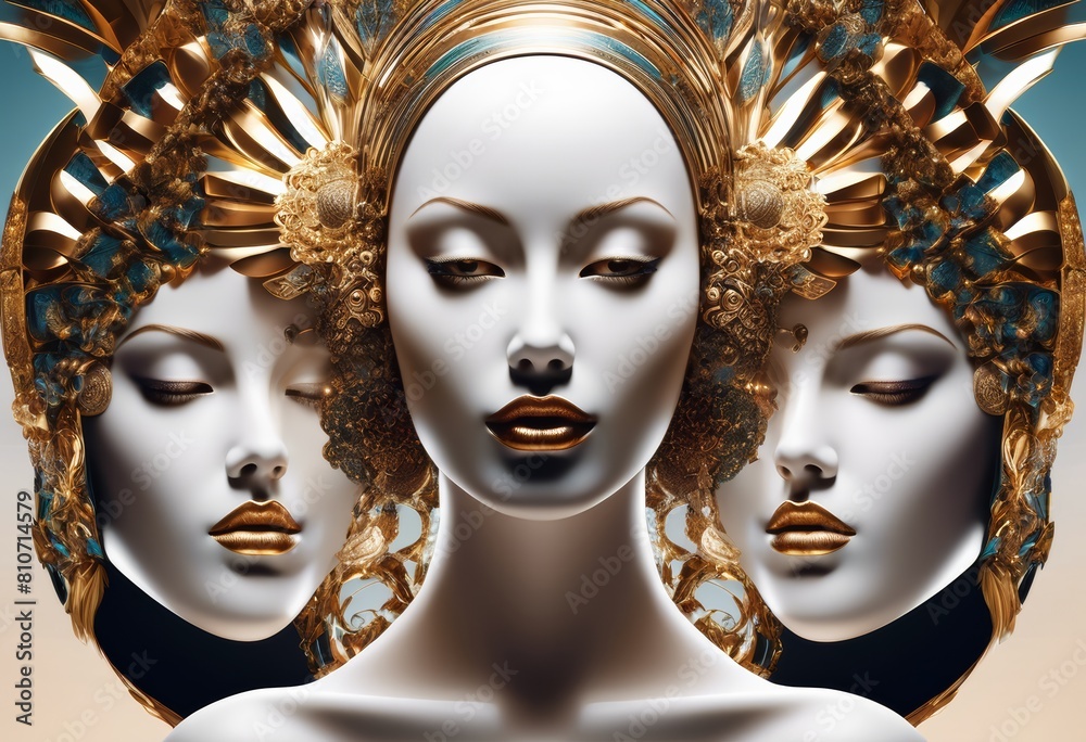 illustration, symmetrical perfectly balanced compositions captured ...